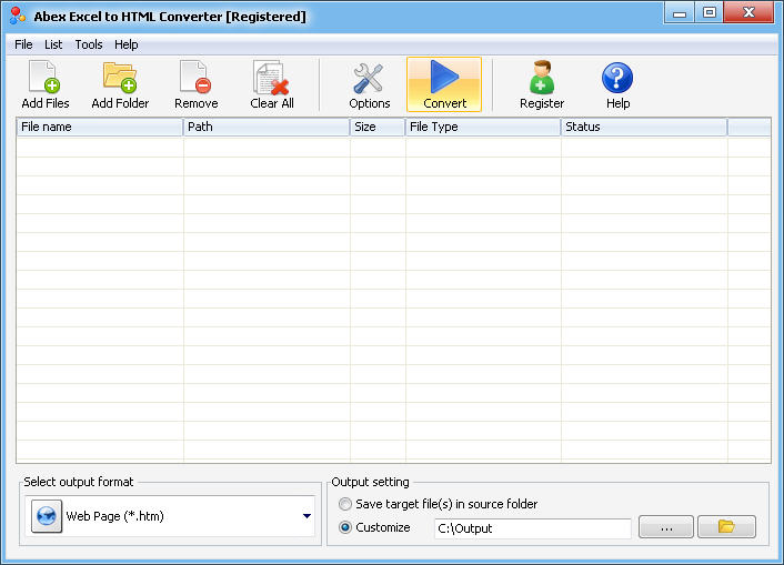 Abex Excel To HTML Converter Batch Convert Excel To HTML XLS To HTML 