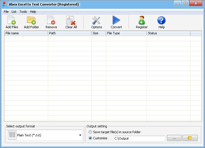Abex Excel To Text Converter Convert Excel XLS XLSX XLSM To TXT 
