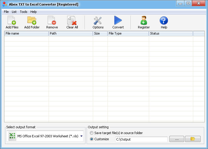 Abex TXT To Excel Converter Convert TXT To Excel Like XLS XLSX XLSM 